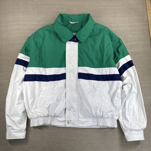 Jackets & Coats | Vintage Nautical Style Jacket Mens Xl Green White ...
